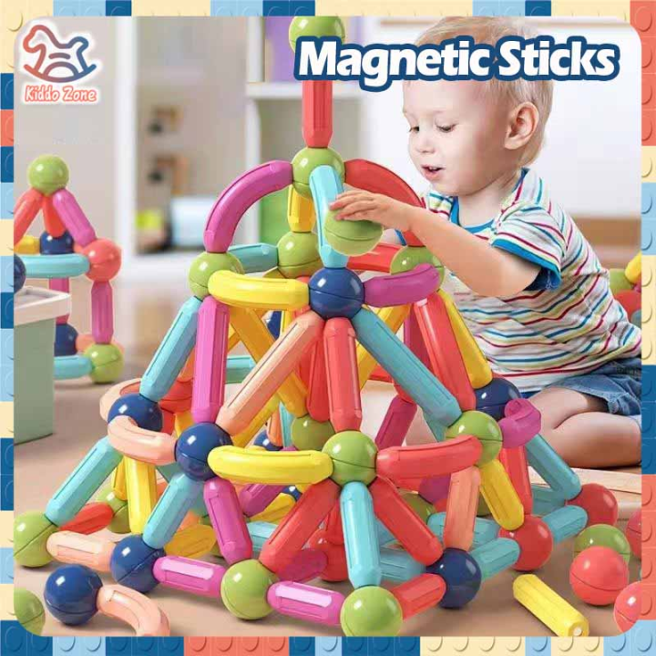 Magnetic Sticks Building Blocks Set Constructor Games Magnet Designer Block Building Sets ...