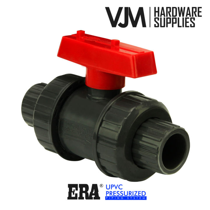 ERA BRAND PVC DOUBLE UNION BALL VALVE from 1/2" TO 4"( 20mm to 110mm ...