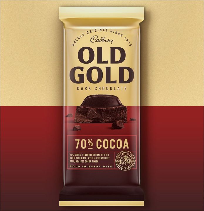 Cadbury Old Gold Dark Chocolate Bar 70% Cocoa 180g | Lazada