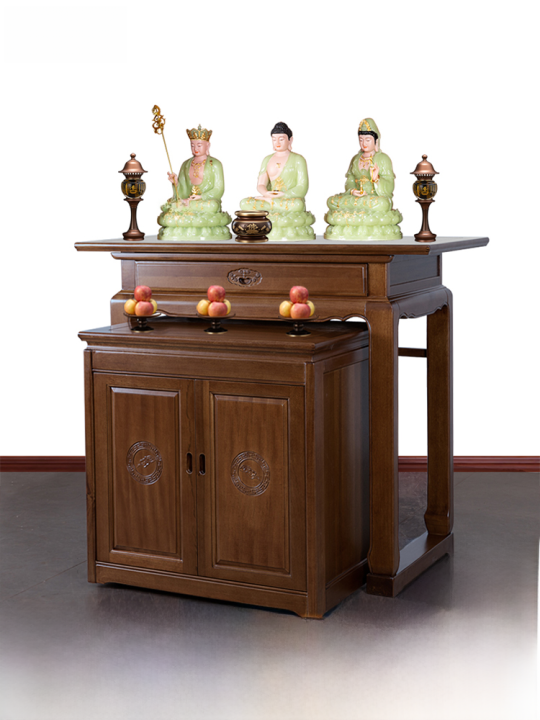 Small Prayer Altar Table Table Solid Wood Altar Cabinet God of Wealth ...