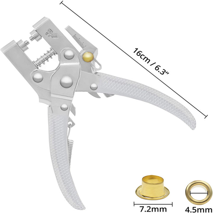 5MM 2in1 Steel Hole Eyelet Puncher Pliers Kit for Hang Tag Eyelet ...