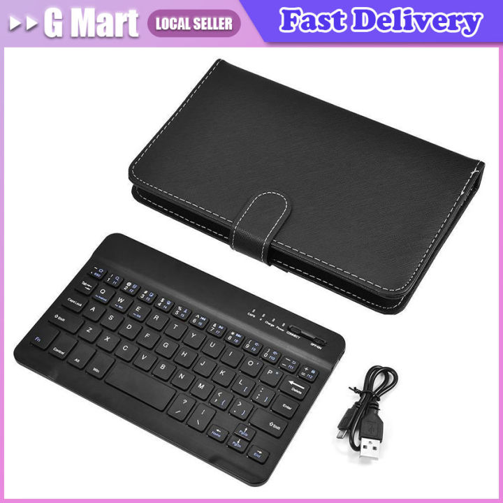 Bluetooth Wireless Keyboard for Iphone Huawei Xiaomi Tablet PU Magnetic ...