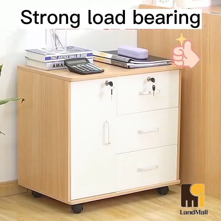 Movable Cabinet 1 Door 3 Drawer Filing Cabinets & Office Stands Storage ... Movable Cabinet 1 Door 3 Drawer Filing Cabinets & Office Stands Storage ...