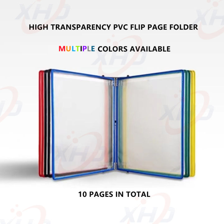 A4 Wall-Mounted Folder Page-Turning Display File Rack Document Rack ...