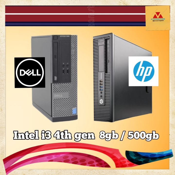 INTEL I3 4TH GEN / 8GB / 500GB / I3 4TH GEN CPU / REFURBISHED | Lazada PH