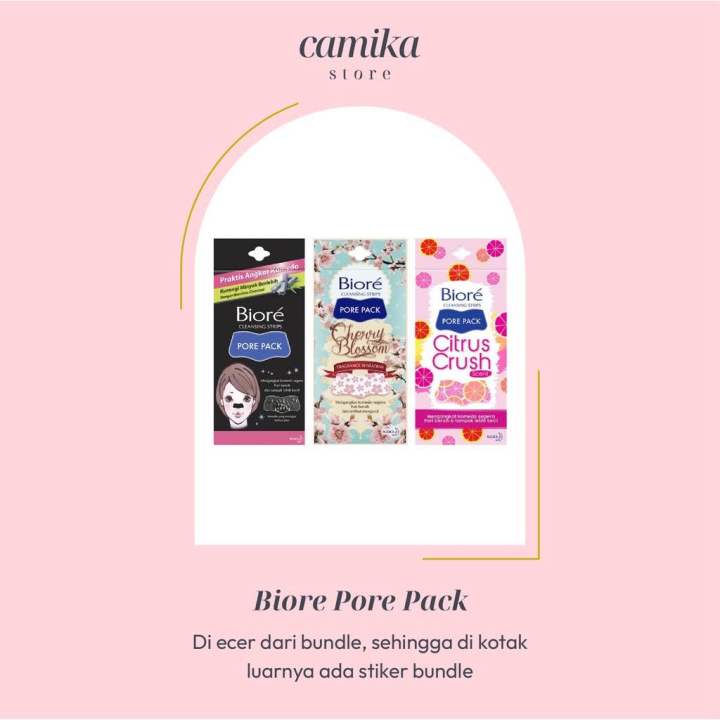 CAMIKA STORE - 100% ORIGINAL - Biore Pore Pack - Ecer dan Per Pack ...