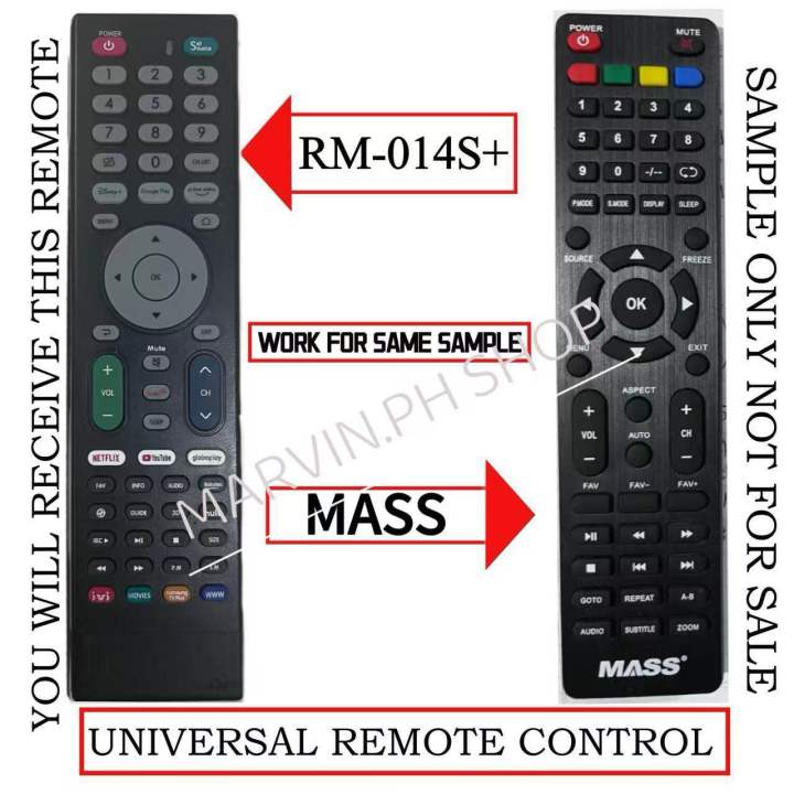 Ready to use mass led smart tv remote (universal)100% na gagana sa tv ...