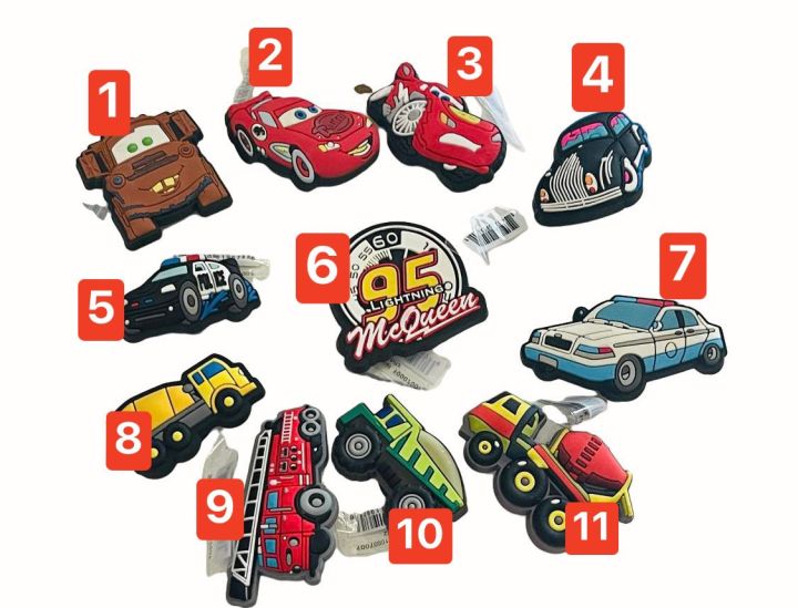 Cars jibbitz for crocs original with tag and logo | Lazada PH
