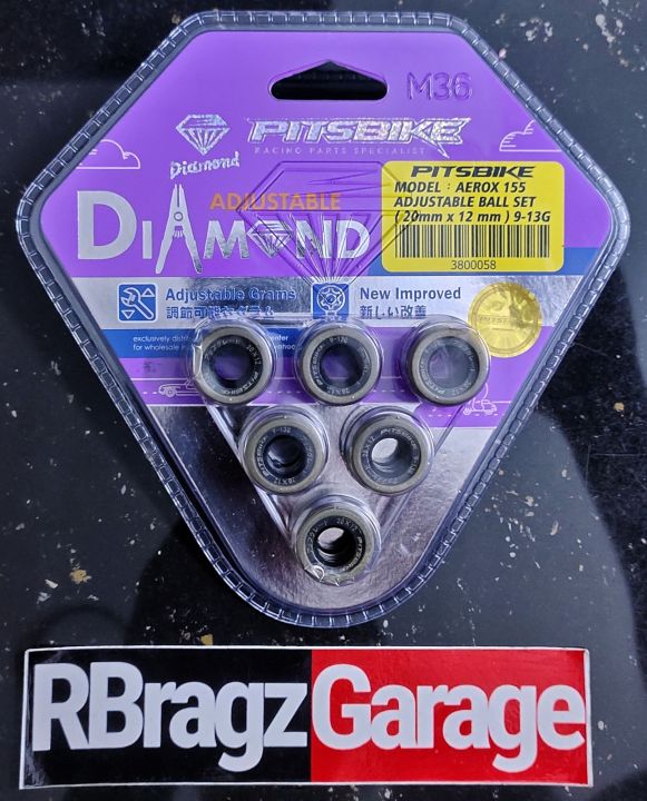 Pitsbike Adjustable Flyball Set 9g to 13g - Nmax V1, V2 / Aerox V1, V2 ...