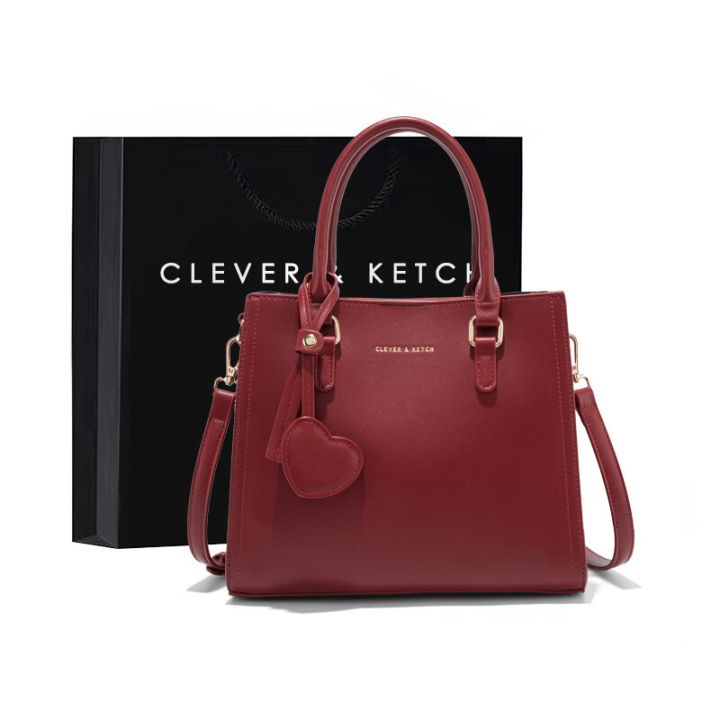 กระเป๋าถือทรงเทรนด์สำหรับผู้หญิง Clever&Ketch กระเป๋าสะพายไหล่แบบสะพาย ...
