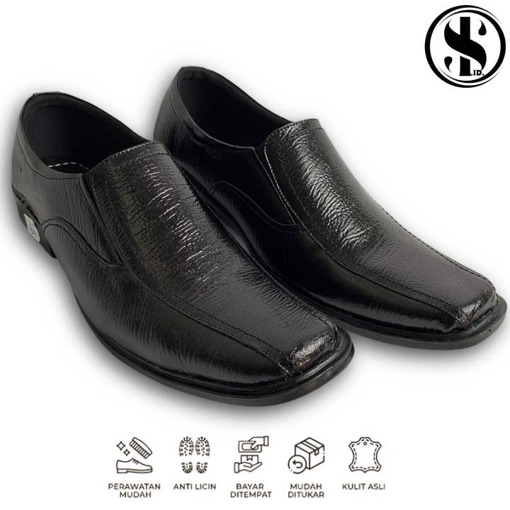 Sepatu Crocodile Kulit Pantofel Low Slip On Sepatu Pria Wanita Unisex ...