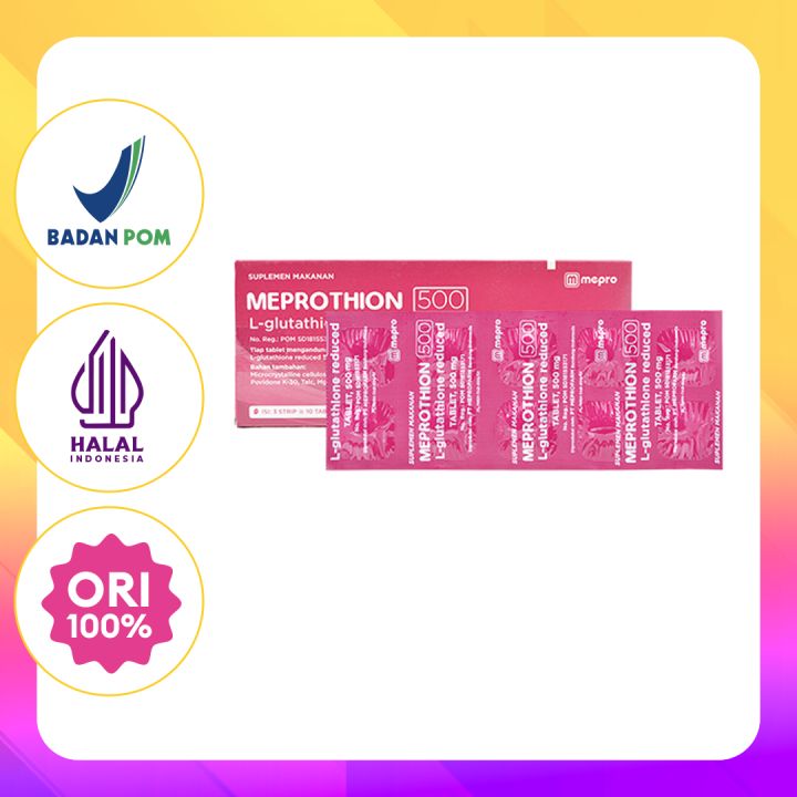 Meprothion 500 mg 10 Tablet | Suplementasi Kesehatan Kulit | Nutrisi ...