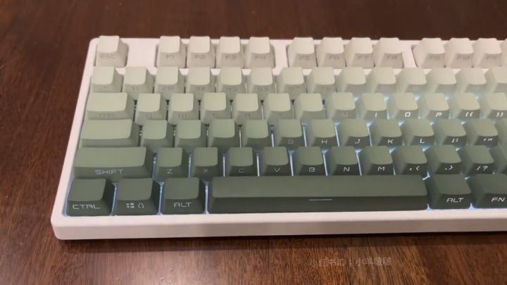 Green Gradient keycaps OEM Profile Backlit Transparent Seagrass Keycap ...