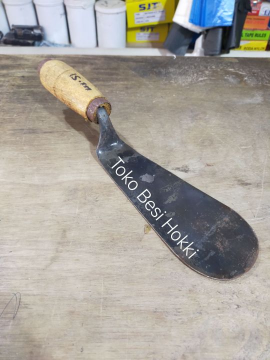 Sendok Batu / Sendok Semen Kasar Gagang Kayu | Lazada Indonesia