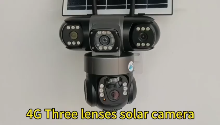 15MP Three Lens V380 Pro Solar CCTV 4G Sim Card /WIFI Outdoor ...