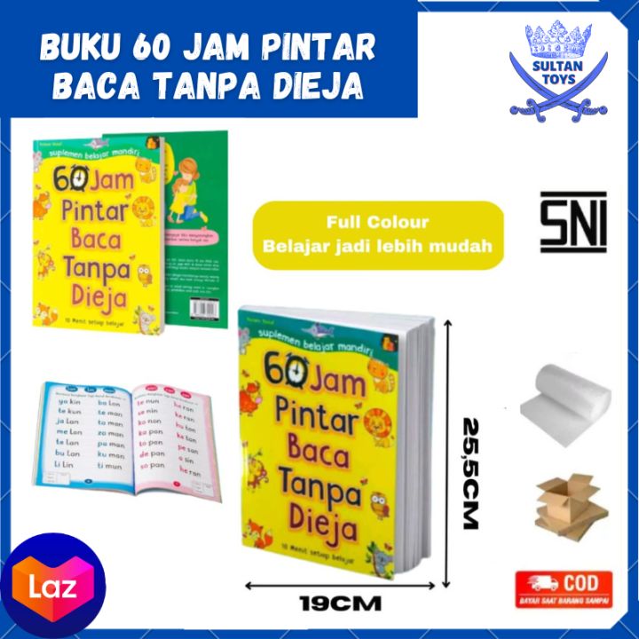 Buku Belajar Membaca Anak PAUD TK SD 60jam Pintar Membaca | Lazada ...