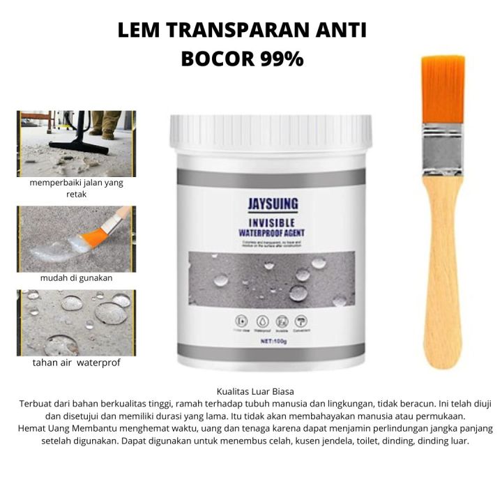 ANTI BOCOR lem atap dinding jendela dan ubin transparan perbaikan LEM ...