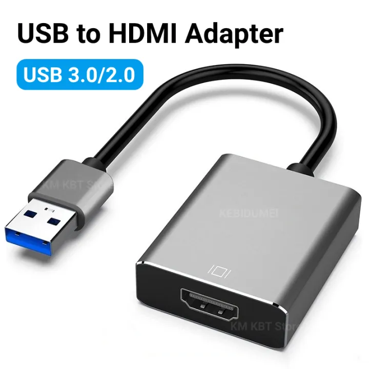 USB 3.0 to HDMI Adapter Converter Cable HD 1080P External Video Display ...