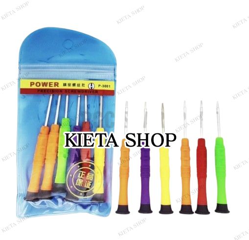 Obeng Set 6 in 1 Magnetic Sparepart Handphone P-3001 | Lazada Indonesia