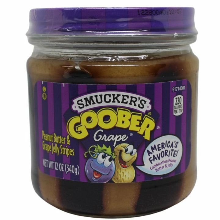 SMUCKER'S Goober Peanut Butter & Grape Jelly Stripes 340g | Lazada ...