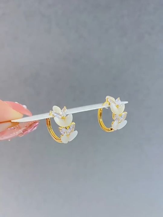 Pure Original Hikaw Saudi Gold 24k nasasangla pawnable earrings women's ...