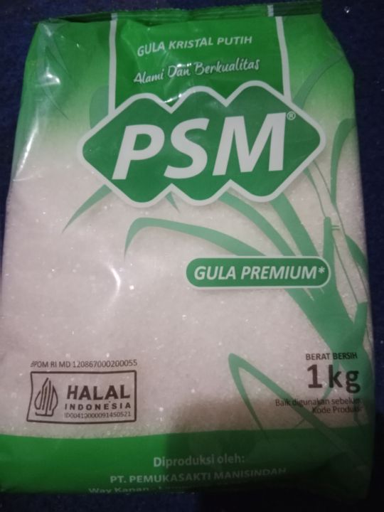 Gula pasir 1 kg PSM | Lazada Indonesia