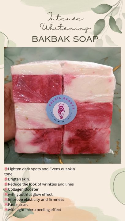GLUTATIONE INTENSE BLEACHING BAKBAK SOAP with Collagen Scrap Hotel Cut (250grams, 500grams and ...