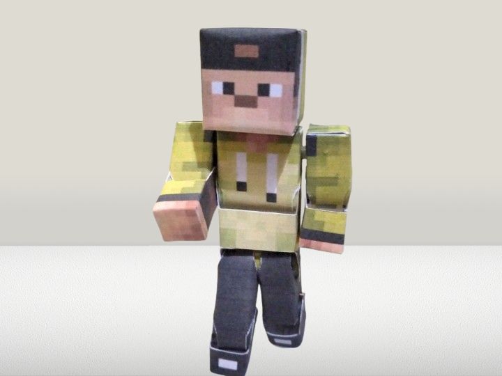 Lembaran pola Papercraft skin Karakter Minecraft Erpan1140 | Lazada ...