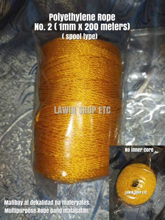 PE Nylon Rope #2 (1mm x 200 meters)!Polyethylene Rope / Lubid/ Tali ...
