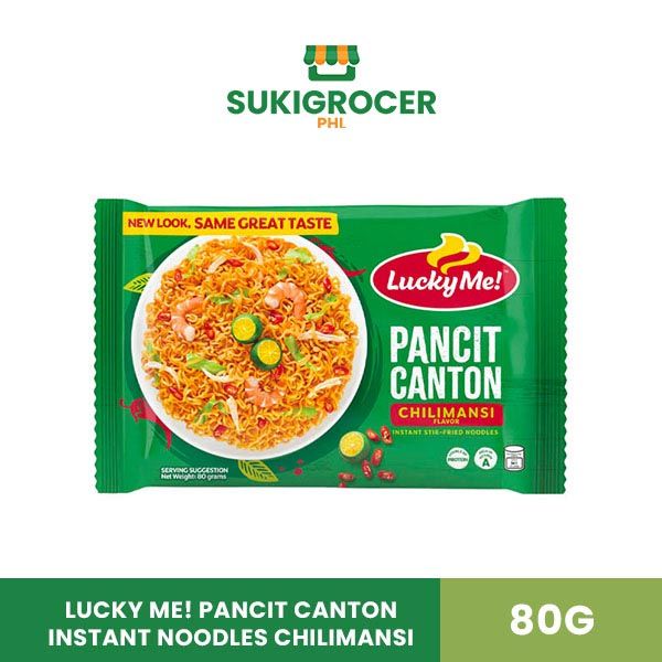 Lucky Me! Pancit Canton Instant Noodles Chilimansi 80G | Lazada PH
