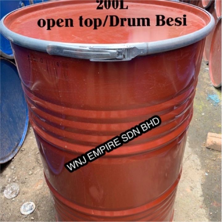 Tong Drum Besi,200L Open Top Besi | Lazada
