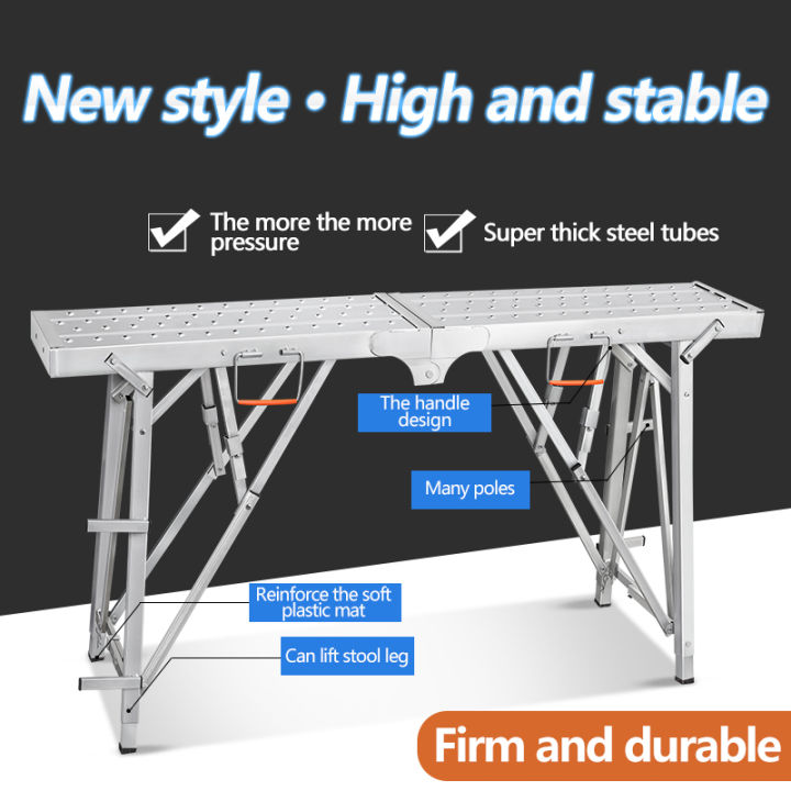 Folding Ladder Platform, Portable Scaffolding, Mobile Stepper, Height ...