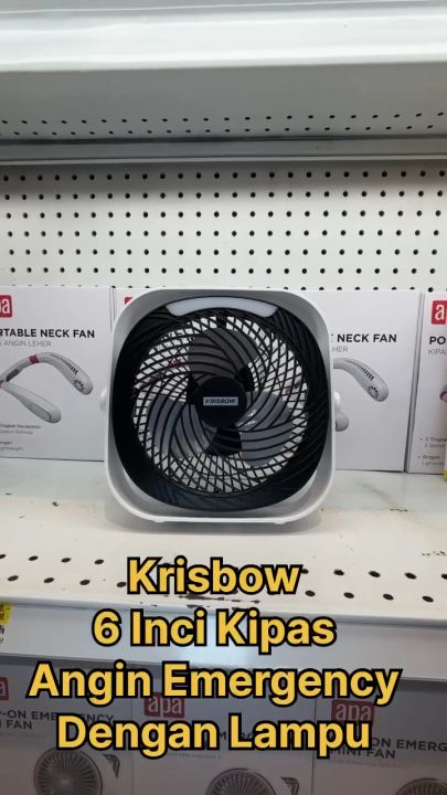Krisbow 6 Inci Kipas Angin Emergency Dengan Lampu Emergency Lamp ...