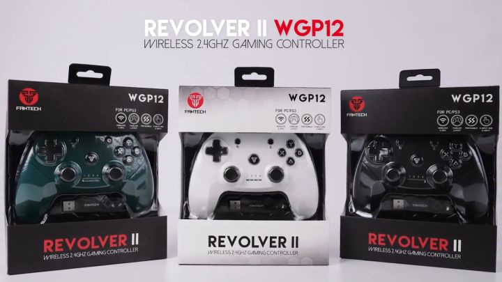 🔥FANTECH WGP12 REVOLVER II🔥Wireless 2.4Ghz Gaming Controller จอยเกมมิ่ง ...