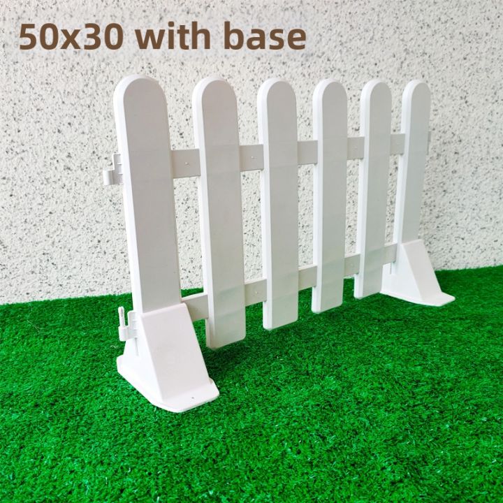 White Plastic Fence Indoor Outdoor Decorative Garden Small Fence ...