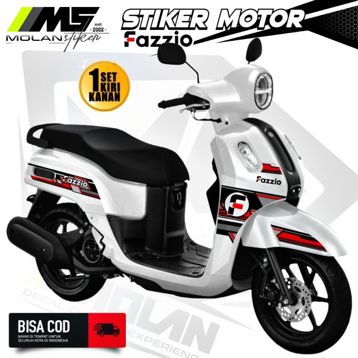 Decal Sticker Striping Variasi Yamaha Fazzio 125 - Yamaha Fazzio Hybrid ...