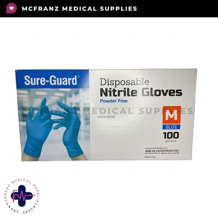 Sureguard Nitrile Gloves (Sold per Box/50 pairs) | Lazada PH
