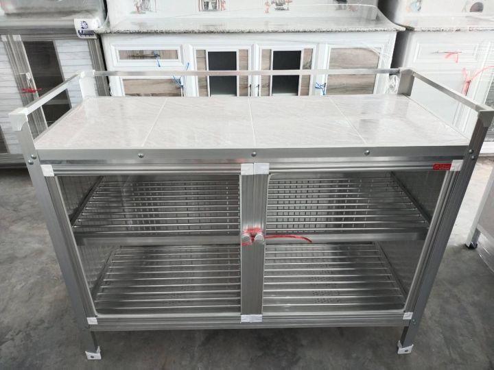 LM106 ตู้วางจาน 100 cm. 3 ชั้น กว้าง 100 ลึก 40 สูง 70 cm. ส่งเฉพาะ ...