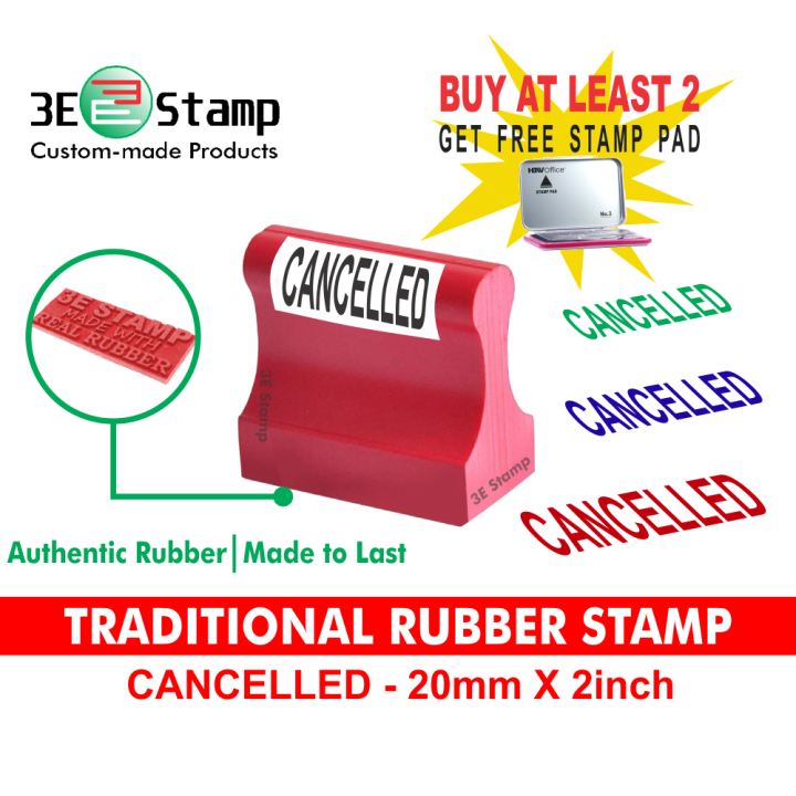 Rubber Stamp CANCELLED Big Size | Lazada PH