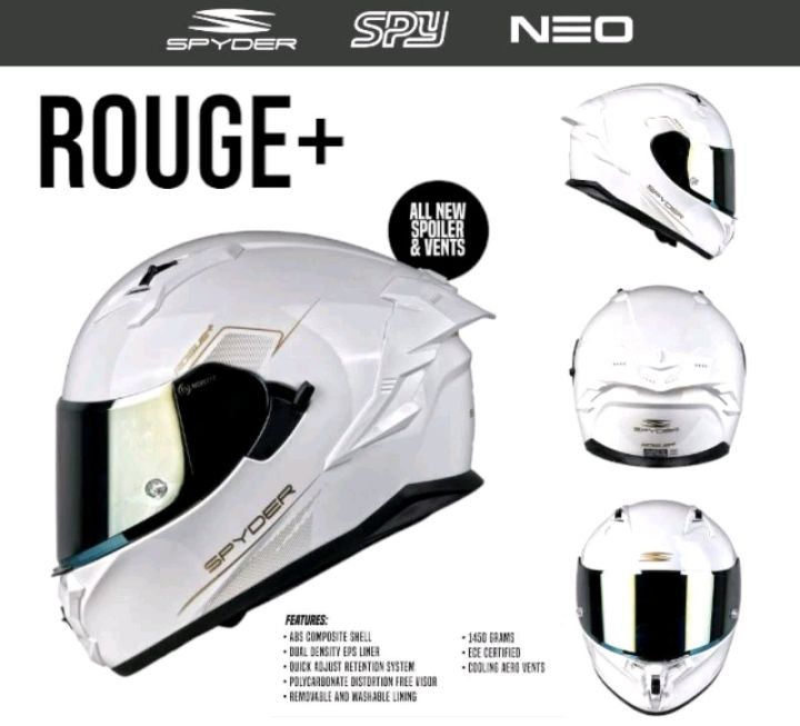 Spyder Rogue+ Dual Visor Helmet 2023 (clear visor included) | Lazada PH