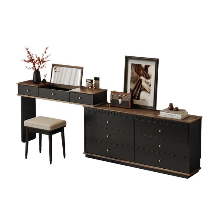ZUNTONGGE | Expandable & Flip-top Dressing Table with Storage Cabinet ...
