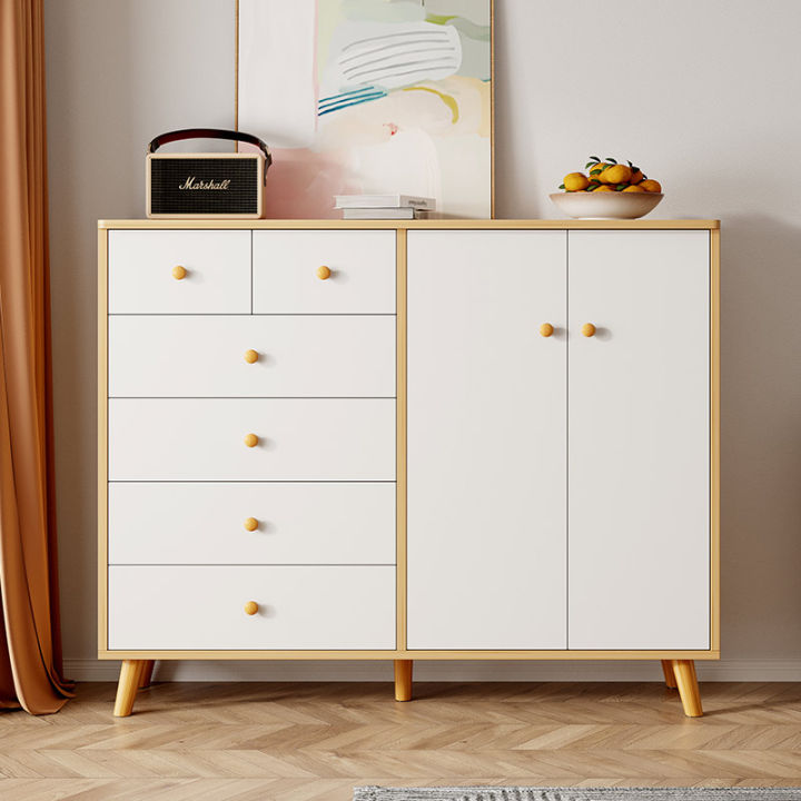 QUANU- 5 Layer Drawer Storage Cabinet Wooden Wardrobe Bedroom Sideboard ...