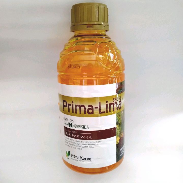 Herbisida Sistemik Glifosat Dosis Tinggi Prima - Lima 555 SL 1 Liter ...