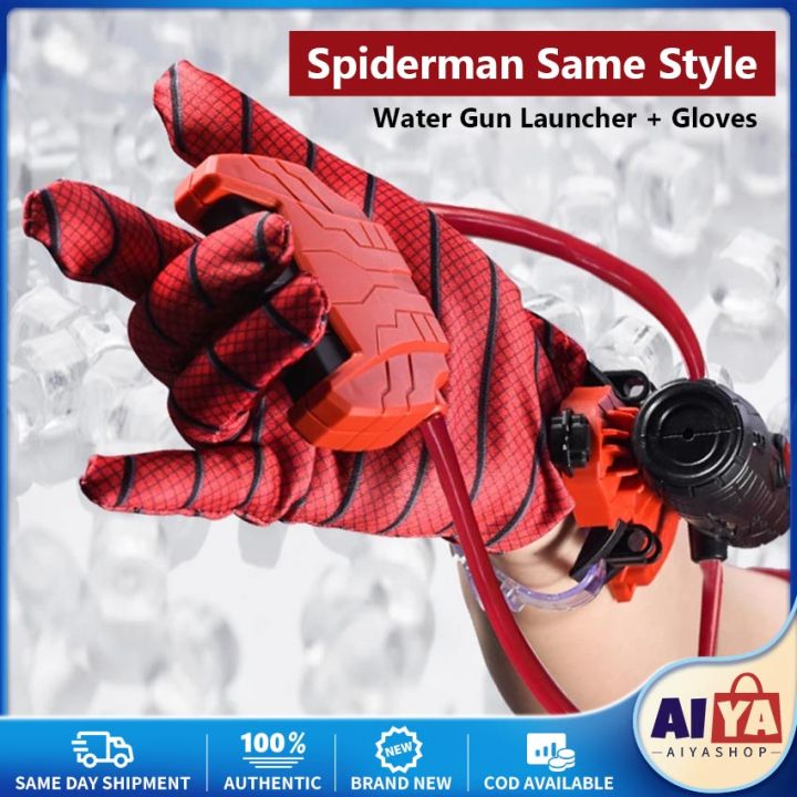 Disney SpiderMan Hero Launcher Rotating Spider-Man Launcher Water Gun ...