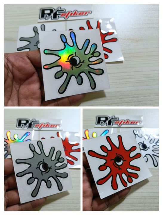 Stiker bercak warna lucu sticker motor cutting | Lazada Indonesia
