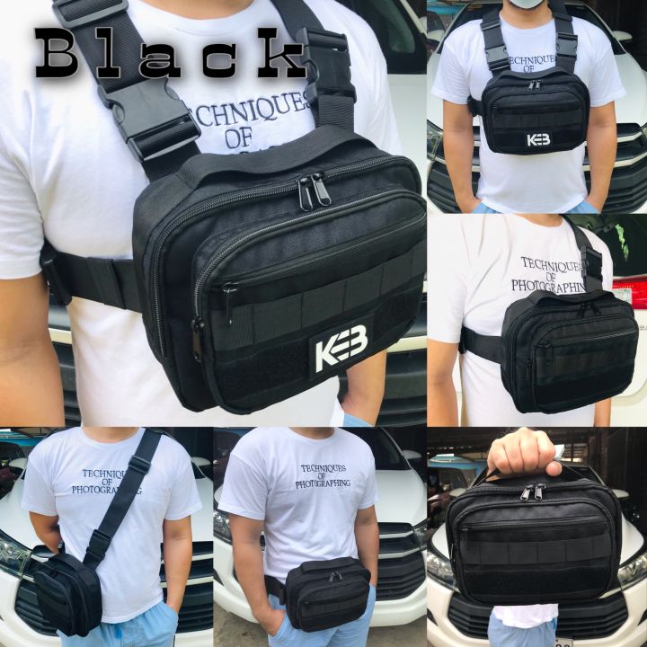5-way multi premium chest rig bag / belt bag / sling bag / halfway ...