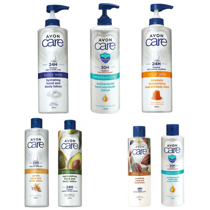 Avon Care Lotion Hydrating Milk, Royal Jelly, Avocado Oil, Oatmeal ...