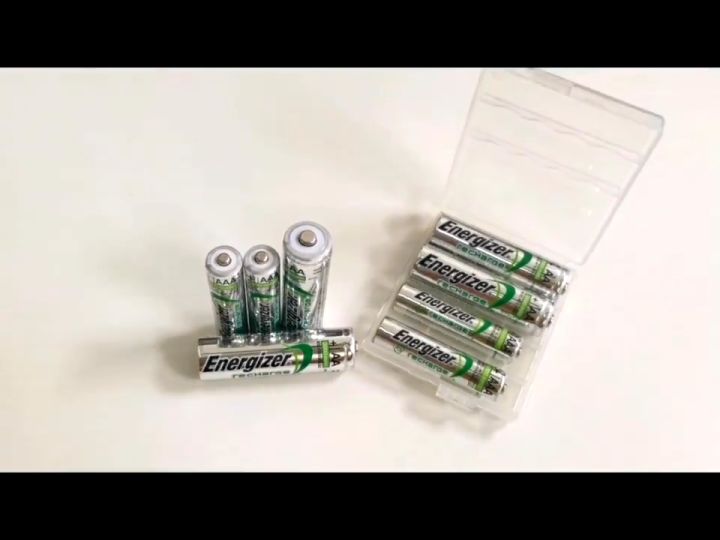 Energizer AA/AAA NiMH rechargeable battery + 4 Slots LCD Display Smart ...