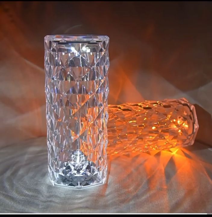 16 Colors Light Crystal Diamond LED Touch Sensor Crystal Night Light ...