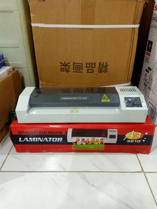 Mesin Laminator Laminasi Press Laminating A3 Panas Dingin | Lazada ...